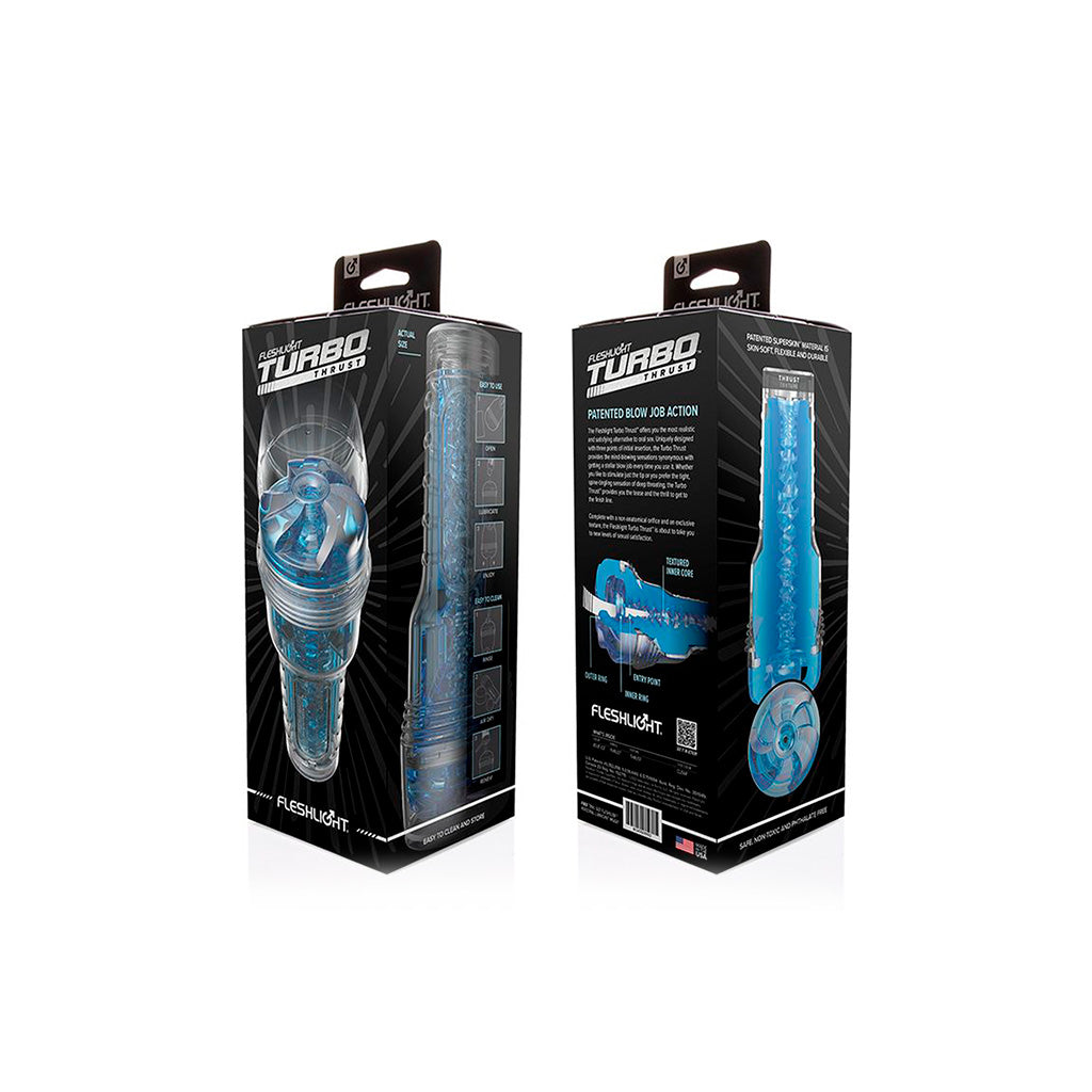 Fleshlight turbo thrust Blue Ice - Masturbador para pene – Platanomelón